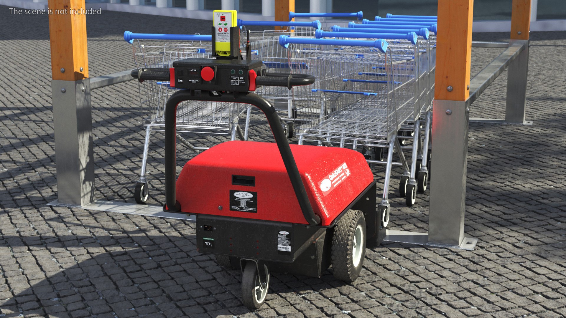 3D Electric Cart Return QuicKART M3 Used Model - TurboSquid 2042310
