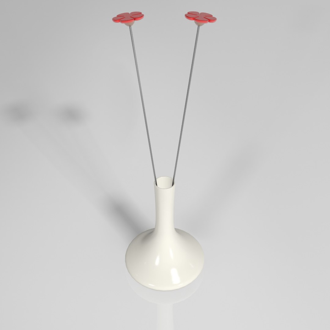 3d model pitcher flowers