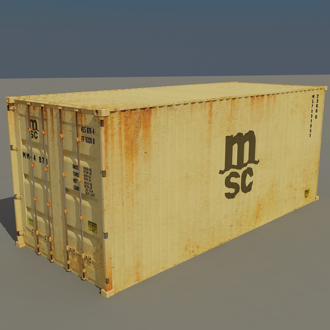 Cargo Container 3d Model