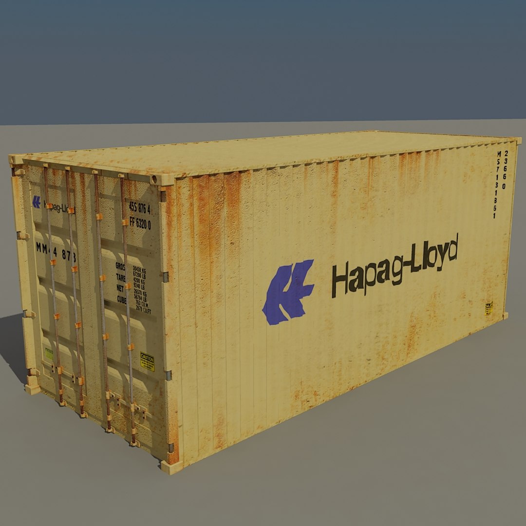 Cargo Container 3d Model