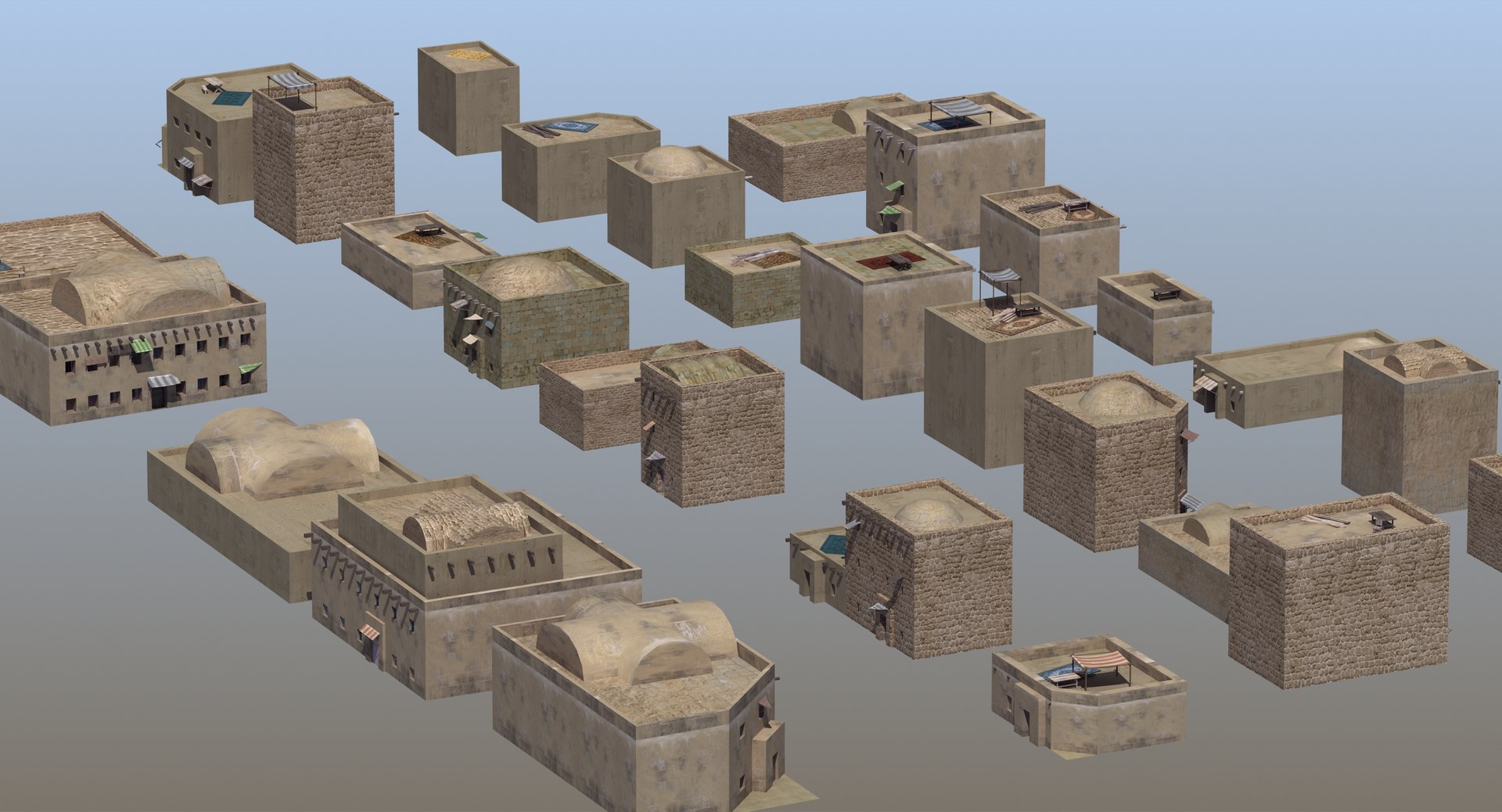 3D Biblical Arab Buildings Model - TurboSquid 1194666