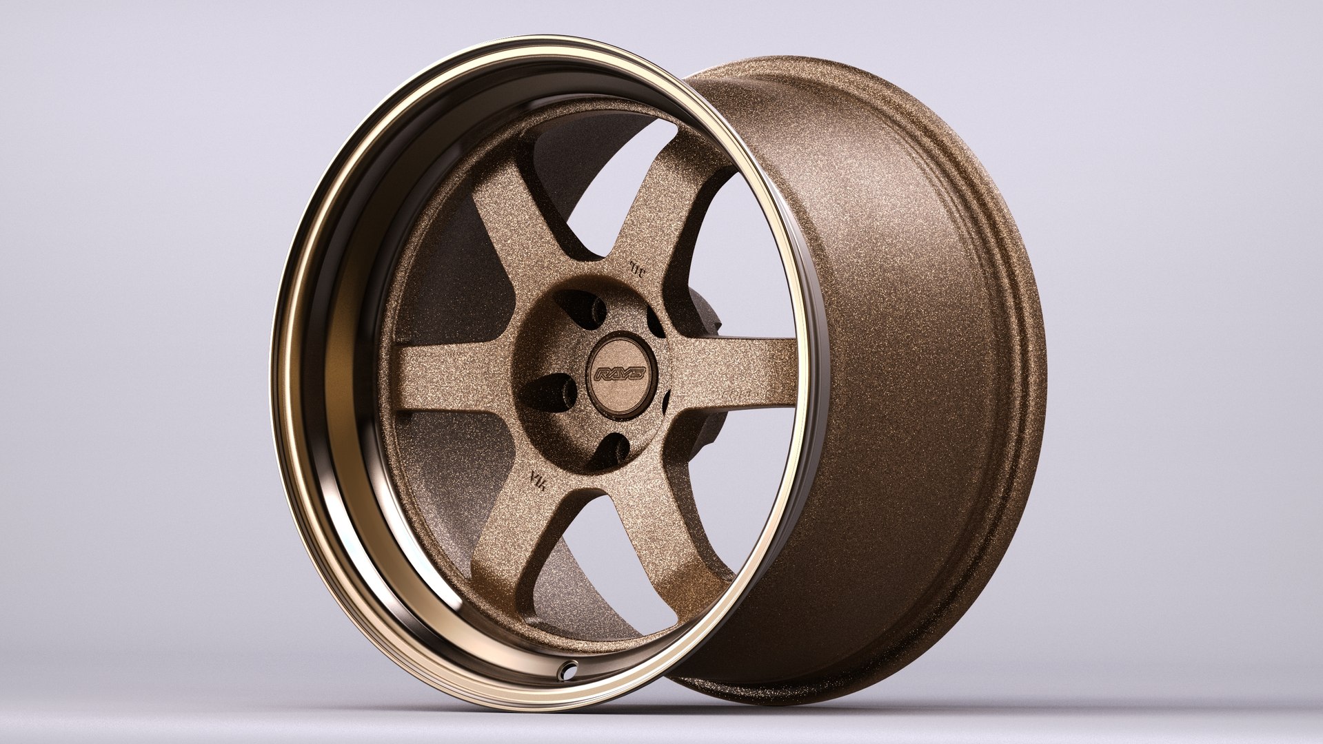 Volk RAYS TE37V model - TurboSquid 2172271