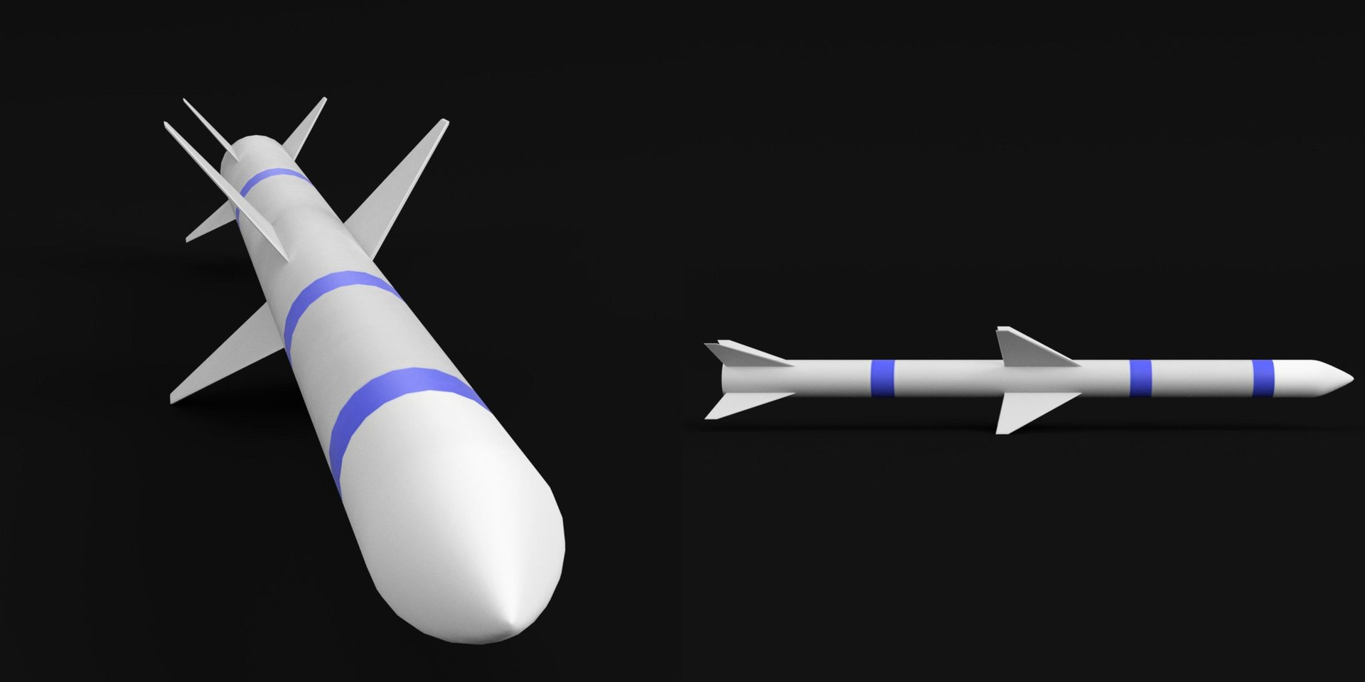 Max Pbr Uv-textured Aim-7f Sparrow