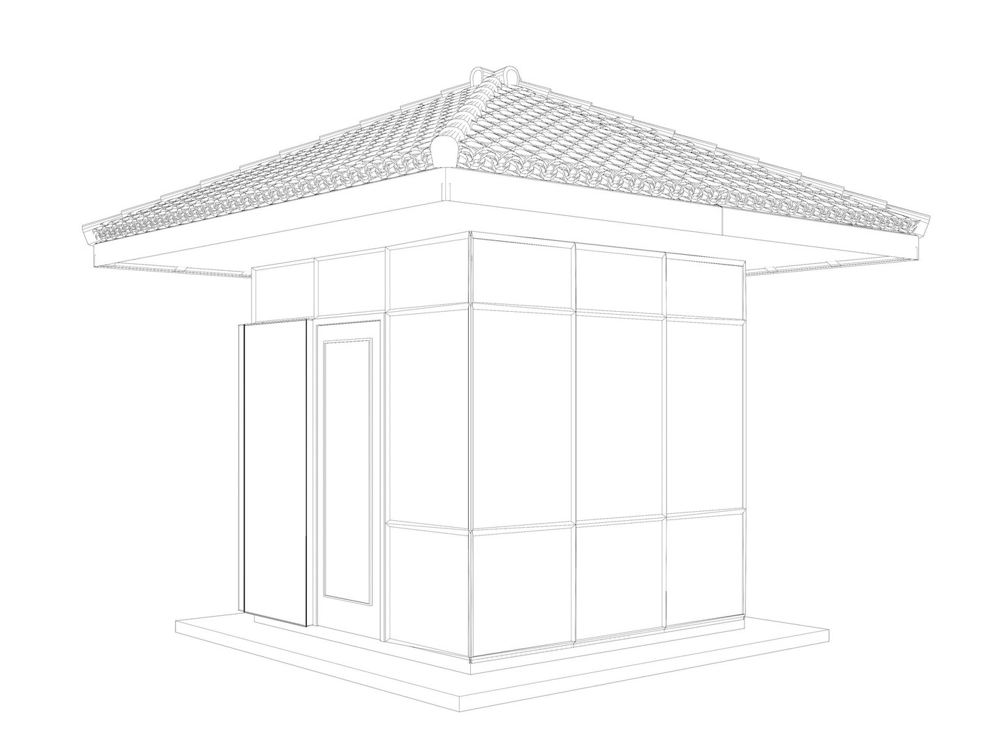 3D Security Booth 24u07 - TurboSquid 2296210