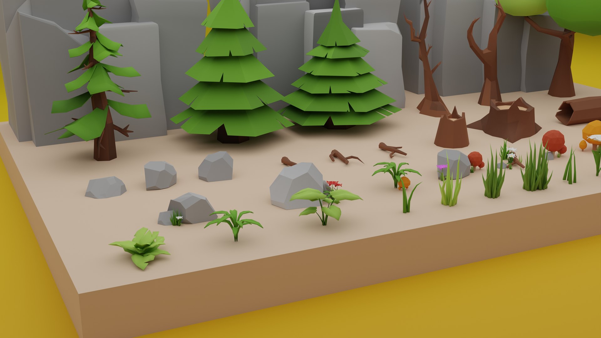 3D Tree And Plant Pack Model - TurboSquid 2065782