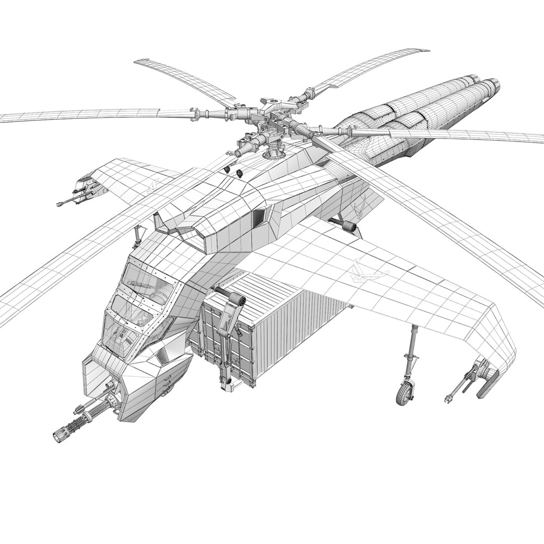 3D Model Helicopter Cargo Prototype - TurboSquid 2170520