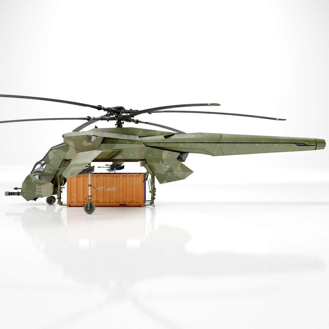 3D Model Helicopter Cargo Prototype - TurboSquid 2170520