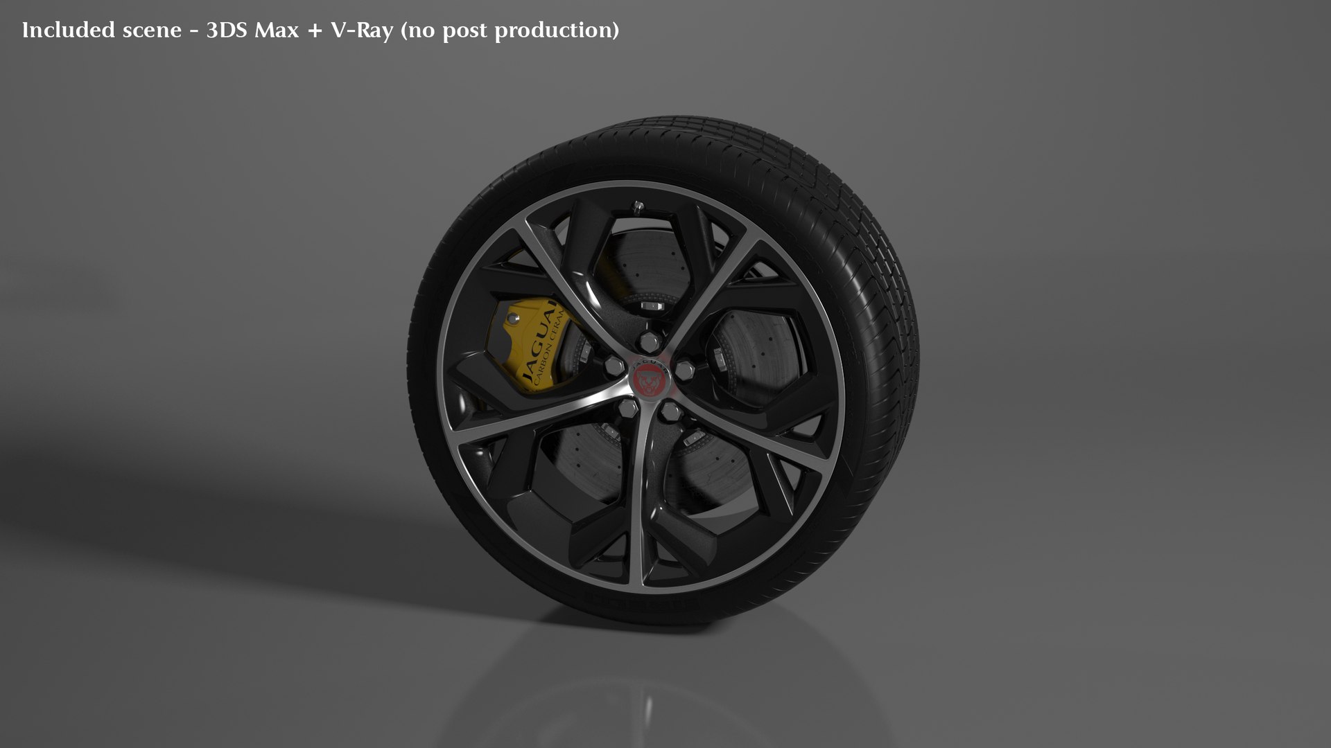 3D 20 Wheel F-type R - TurboSquid 1178642