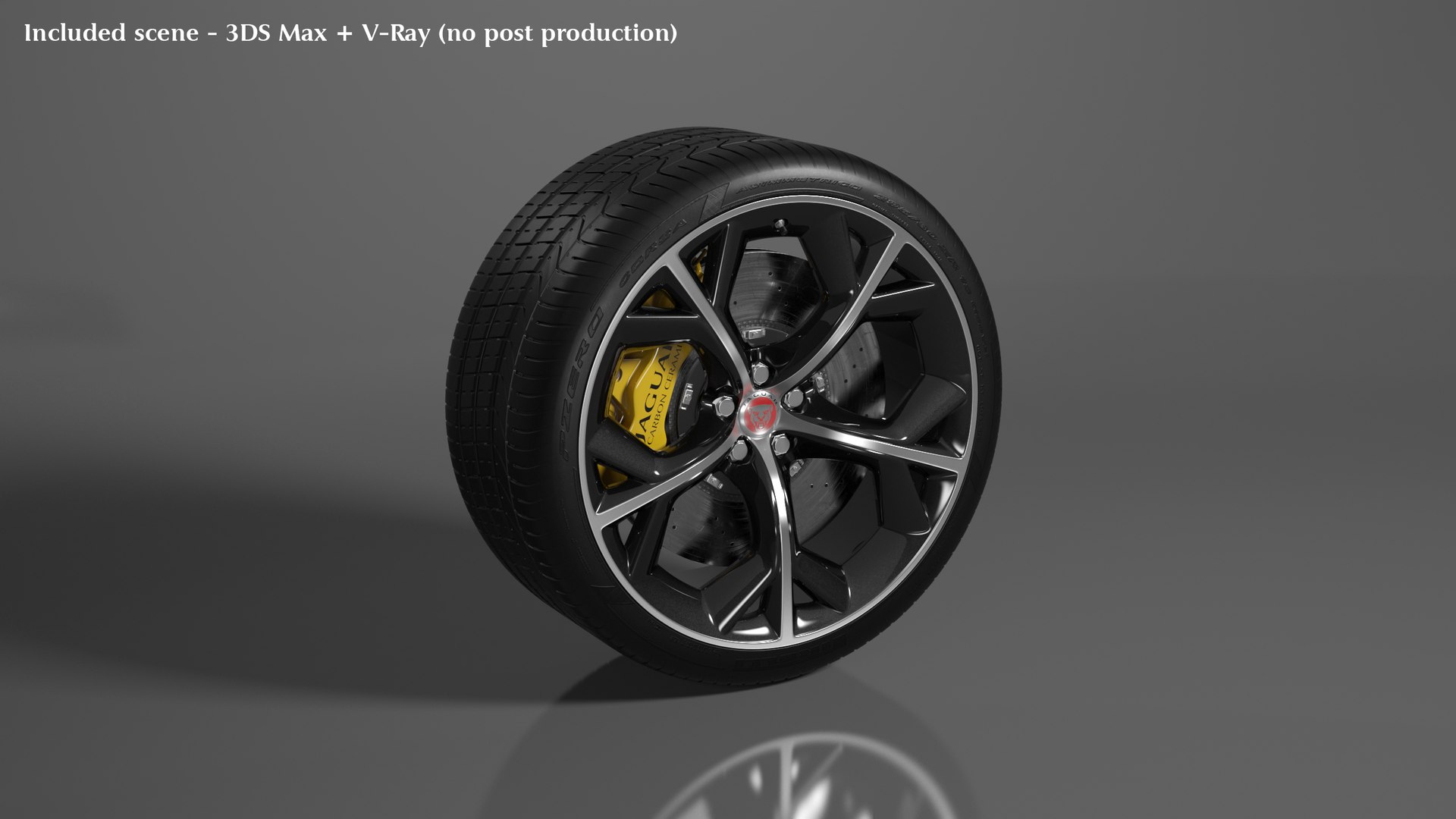 3D 20 Wheel F-type R - TurboSquid 1178642