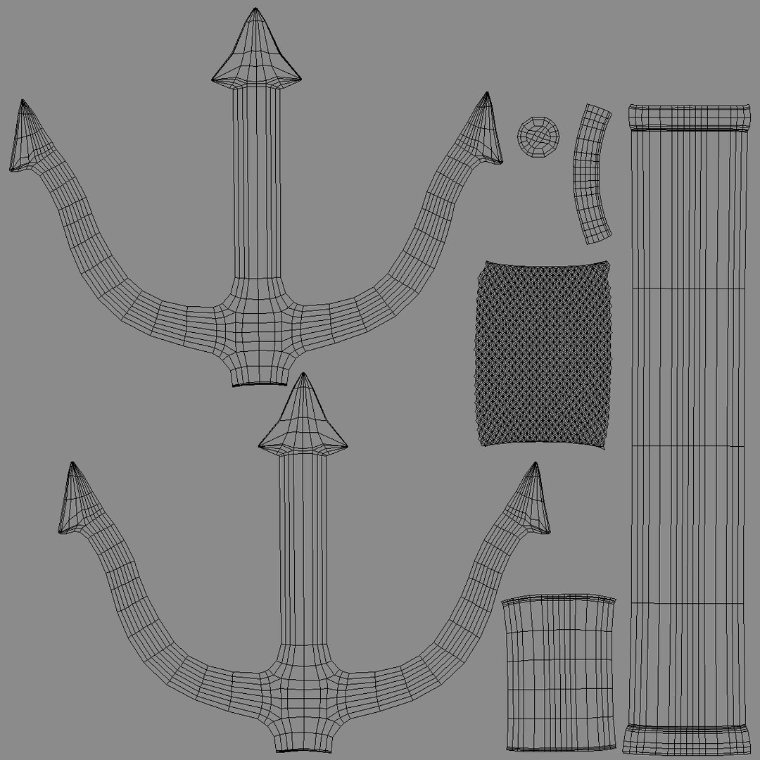 3D Trident - TurboSquid 2089765