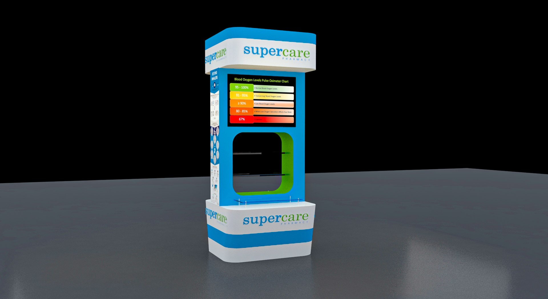 3D 3X3 STAND WITH PRODUCT DISPLAY Model - TurboSquid 1781110