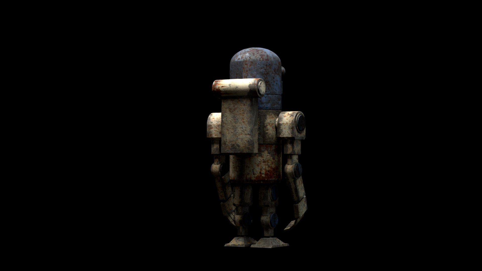 Old Rusty Robot 3D Model - TurboSquid 1392438