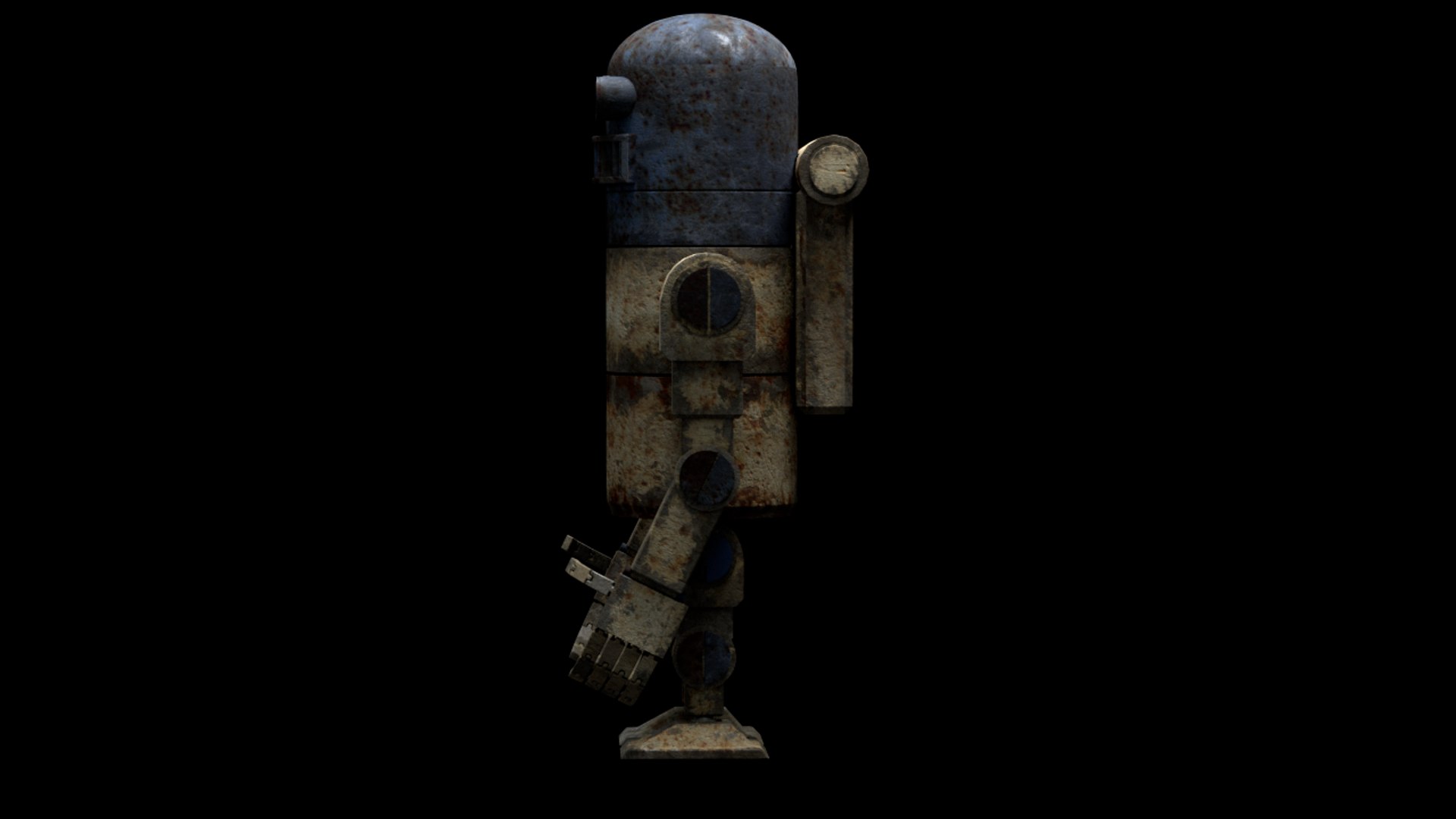 Old Rusty Robot 3D Model - TurboSquid 1392438