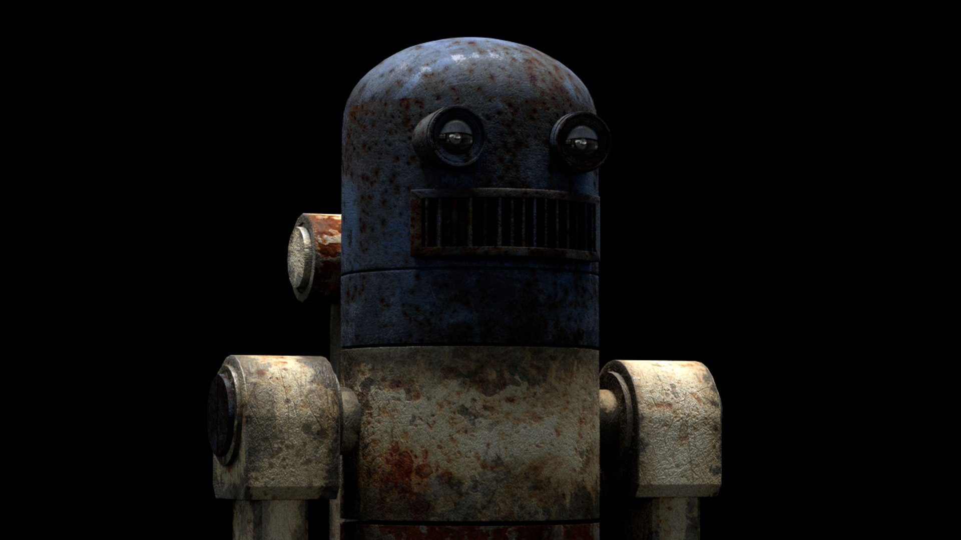 Old Rusty Robot 3D Model - TurboSquid 1392438