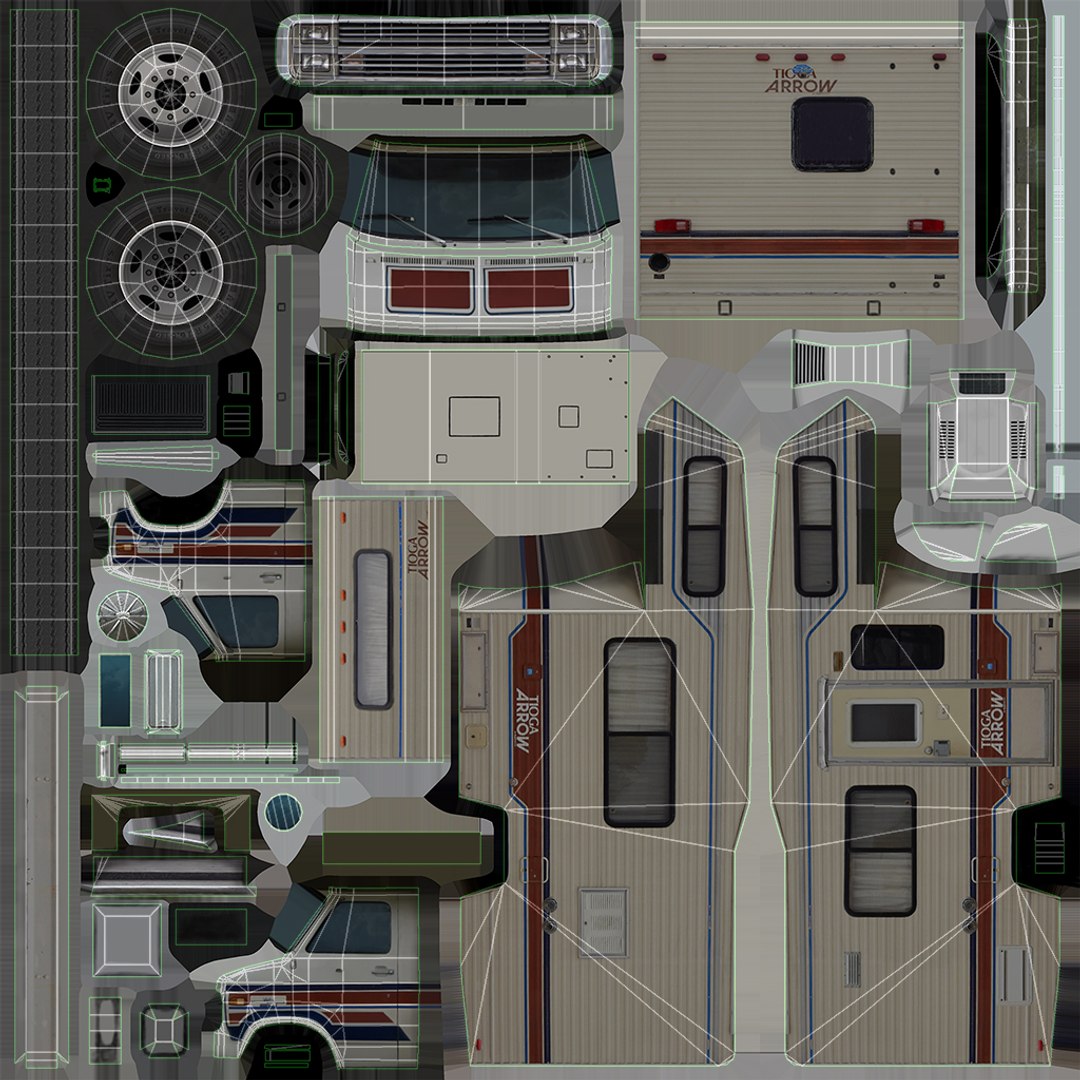 Tioga Arrow G30 RV 1983 3D Model - TurboSquid 1816346