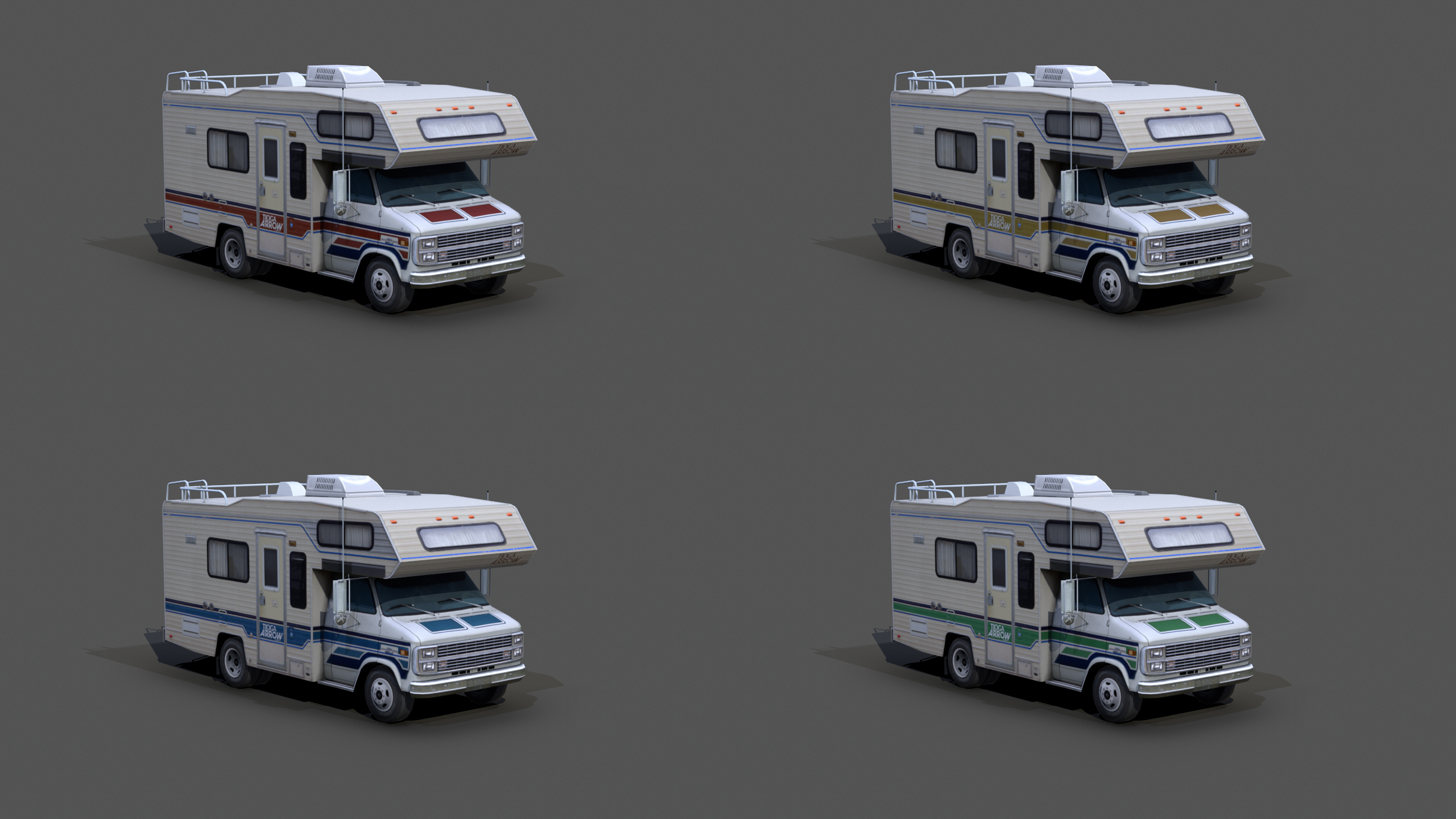 Tioga Arrow G30 RV 1983 3D model - TurboSquid 1816346