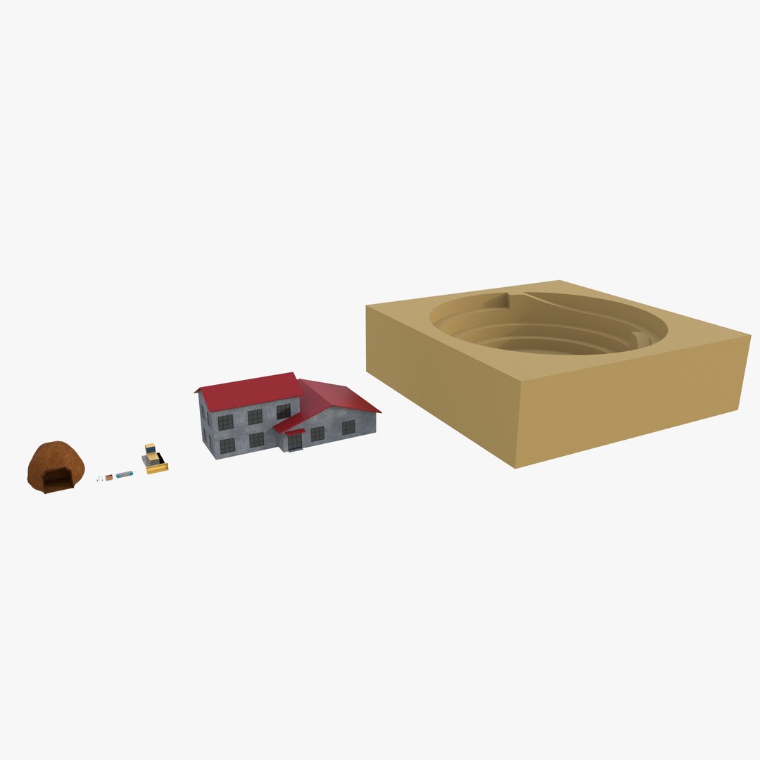 Opencast Mines 3D Model - TurboSquid 1898995