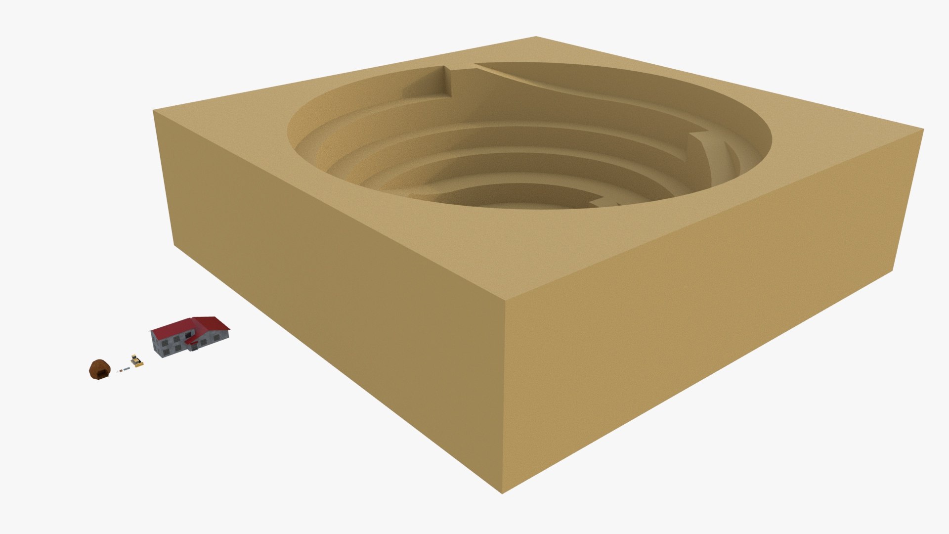 Opencast Mines 3D Model - TurboSquid 1898995