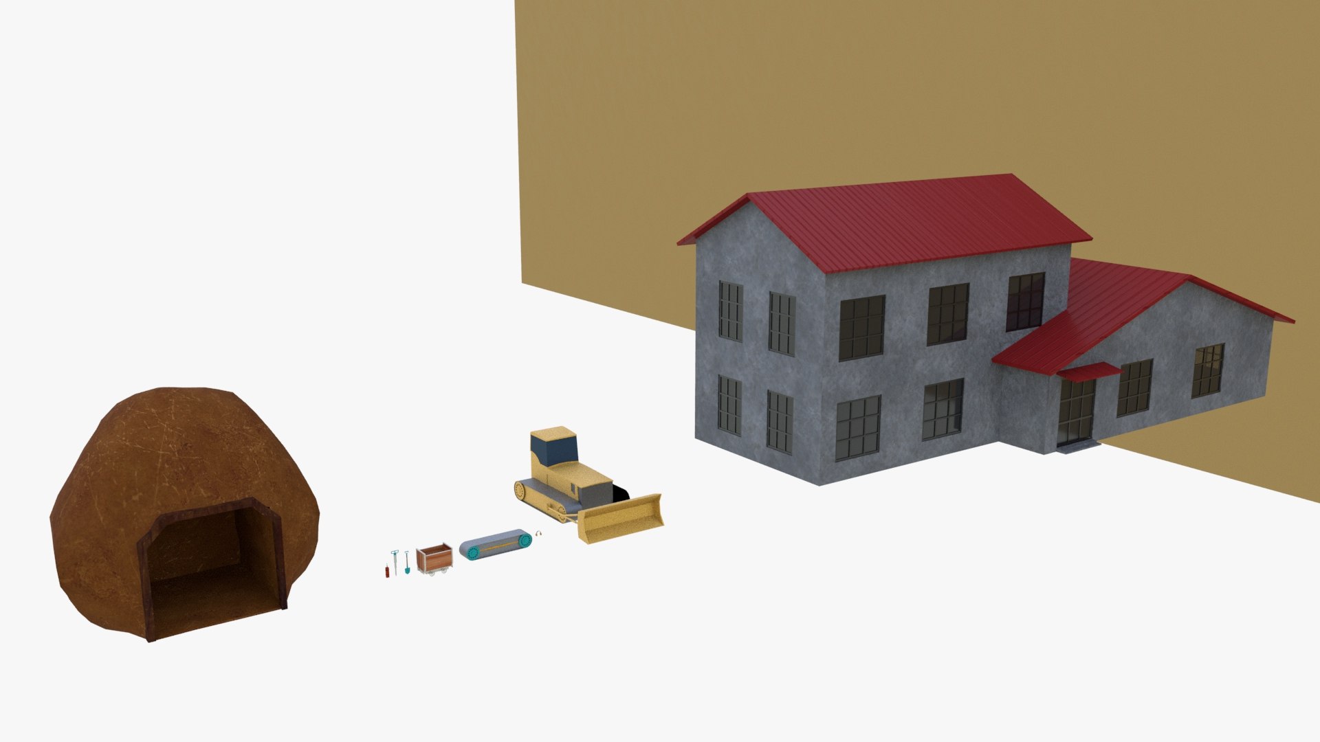 Opencast Mines 3D Model - TurboSquid 1898995