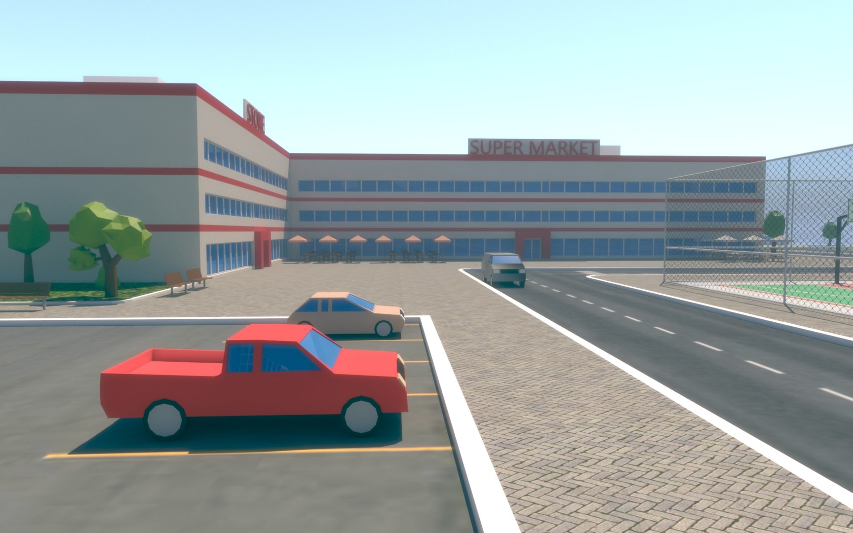 3D Model Low Poly Mini City - TurboSquid 1741869