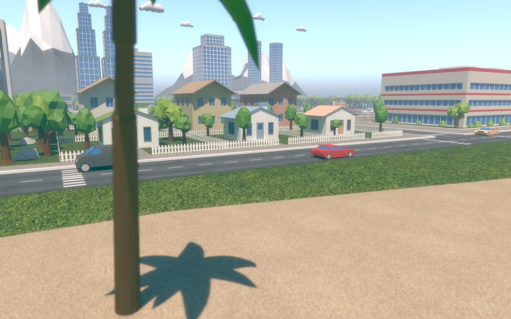 3D Model Low Poly Mini City - TurboSquid 1741869