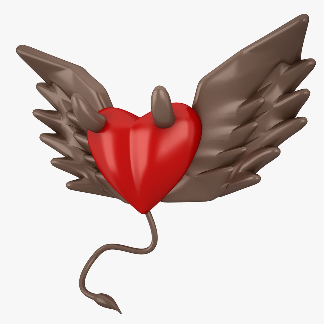 Heart Devil Evil 3D Model - TurboSquid 1167237
