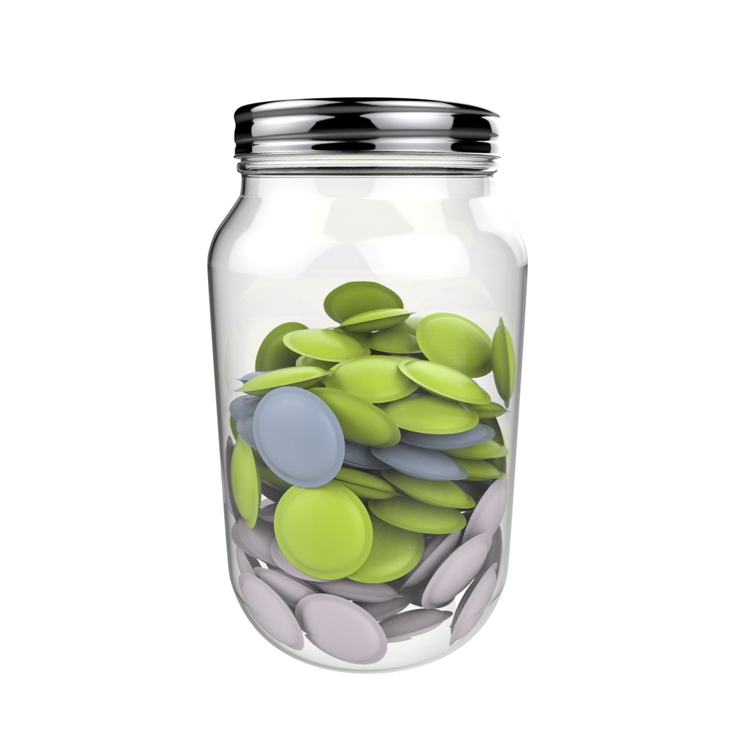 ufo candy jar 3d obj
