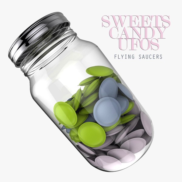 ufo candy jar 3d obj