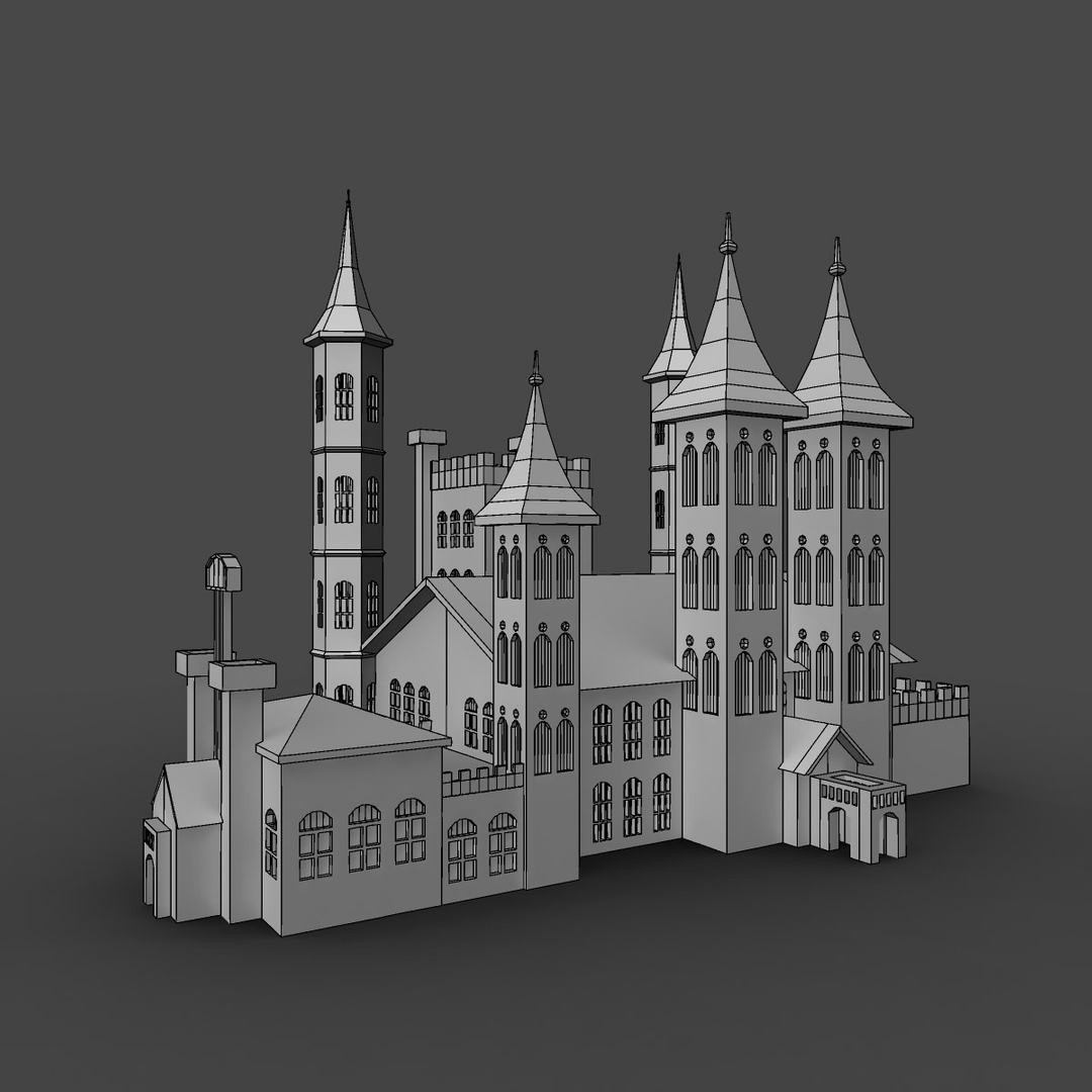 3d model castle versions
