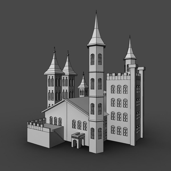 3d model castle versions