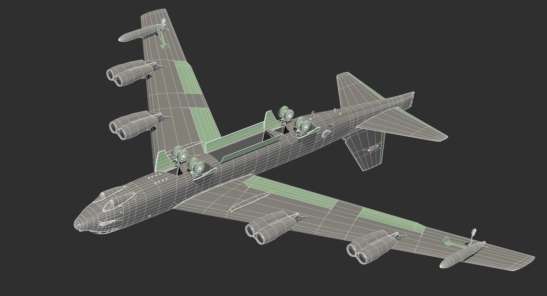 3D Boeing B52H Stratofortress - TurboSquid 2087040