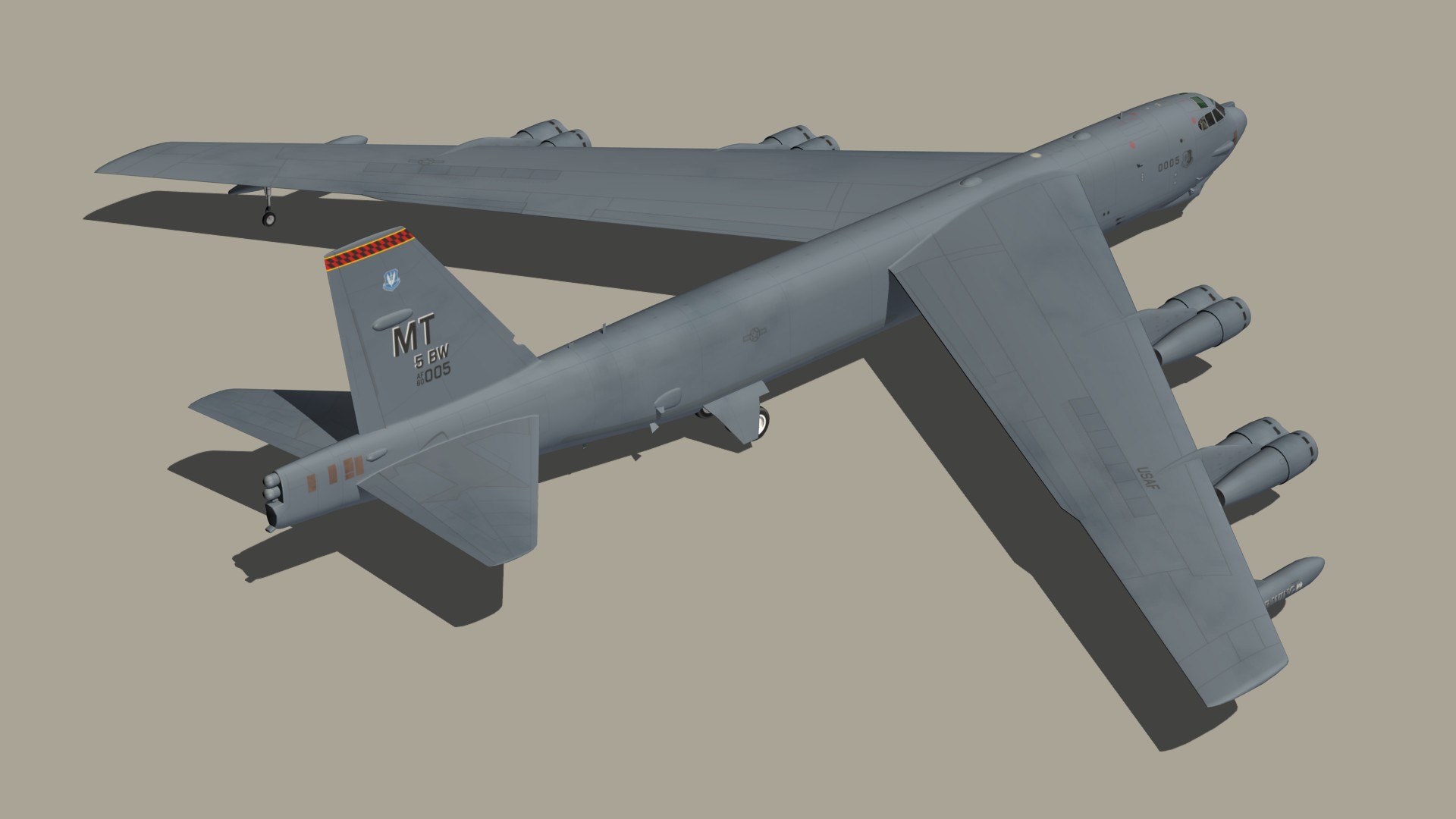 3D Boeing B52H Stratofortress - TurboSquid 2087040