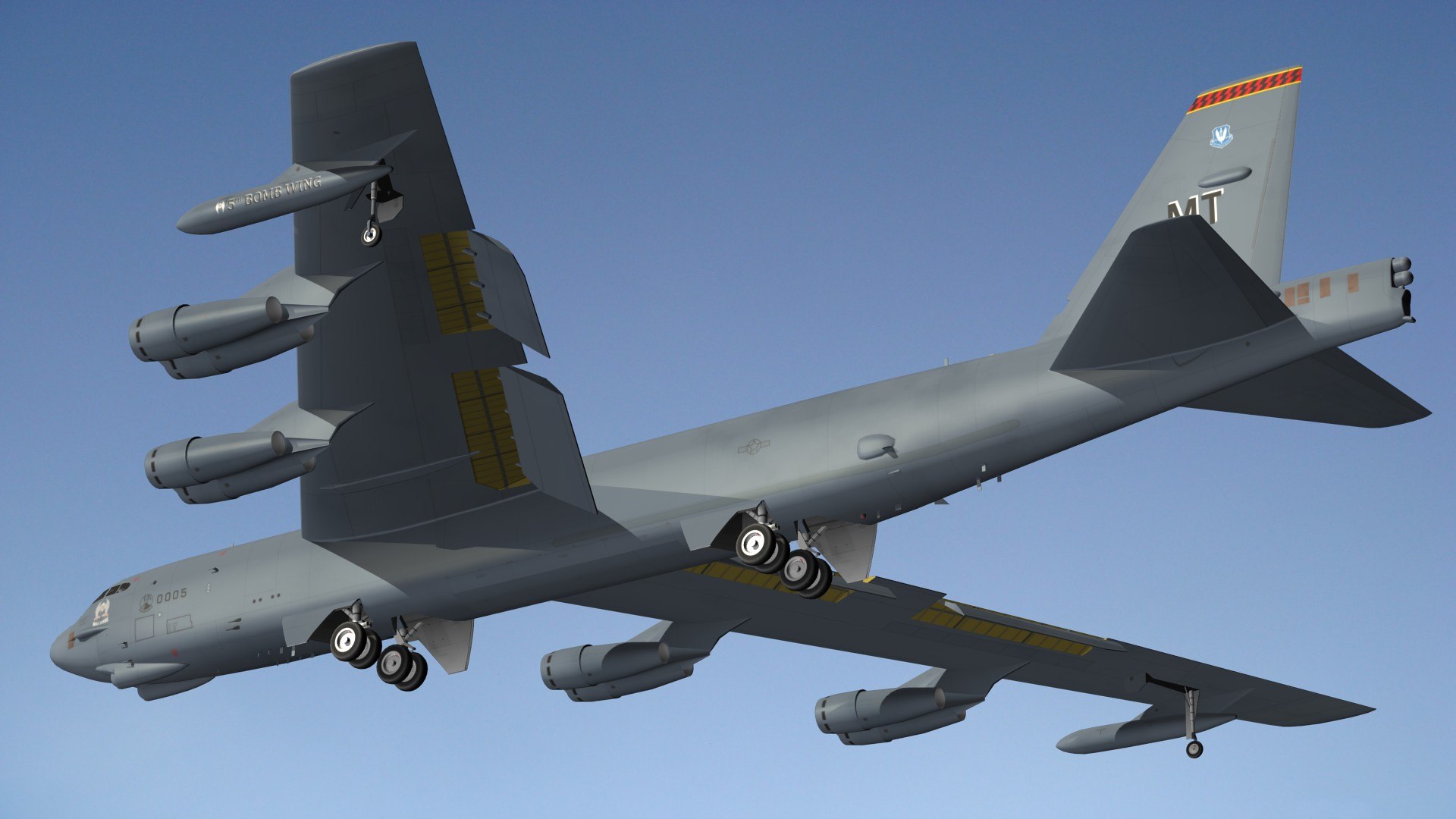 3D Boeing B52H Stratofortress - TurboSquid 2087040