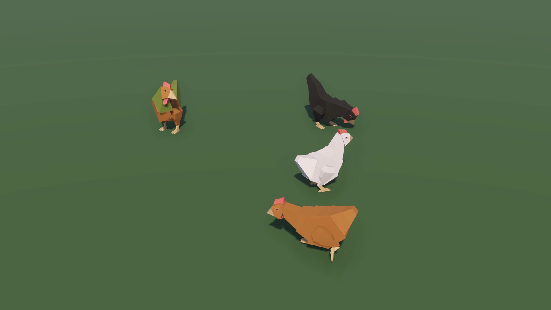 3D Chickens and Ducks - Animated 3D LOW POLY - TurboSquid 2099139