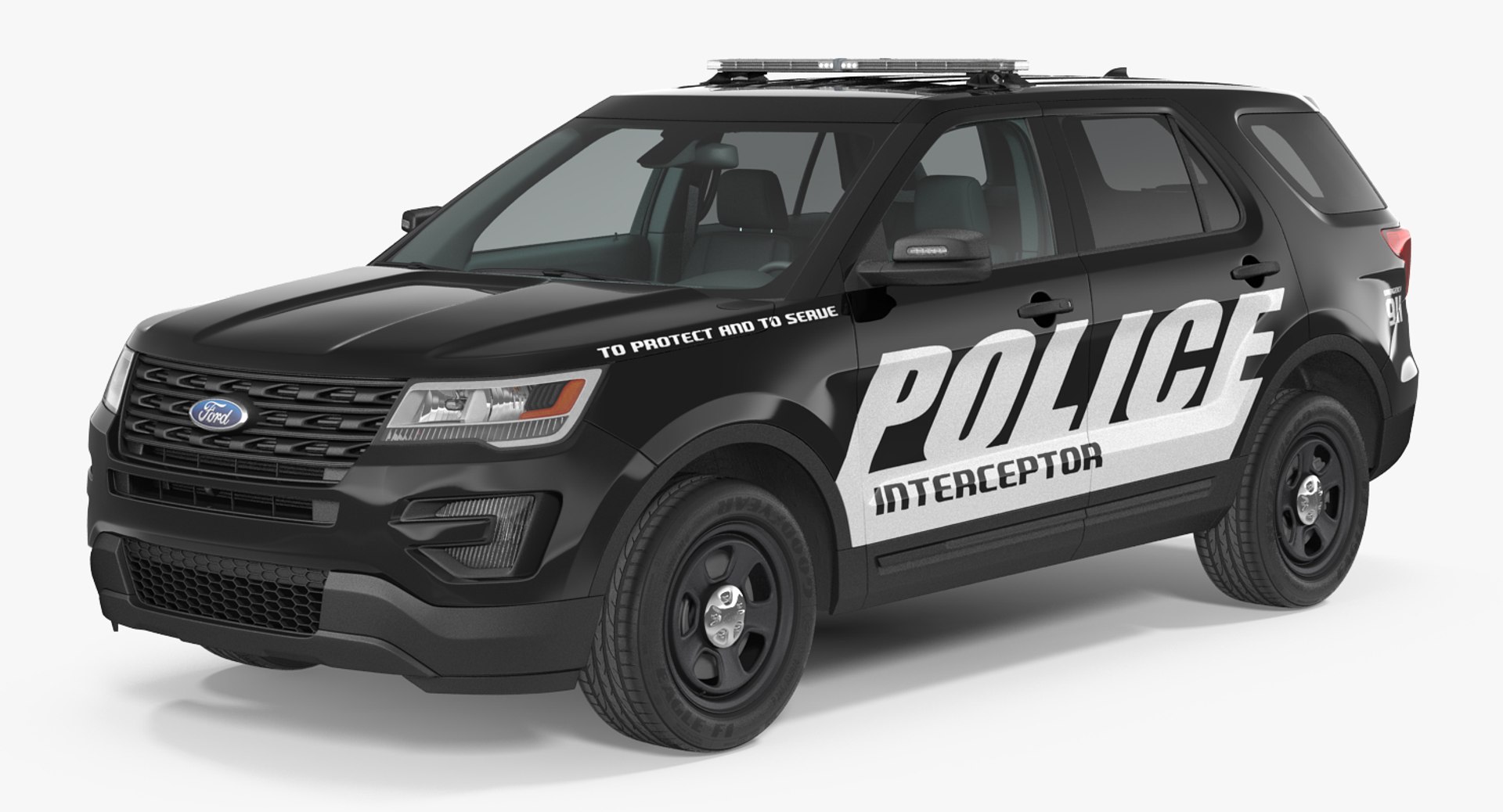 police interceptor unit 2016 3d model