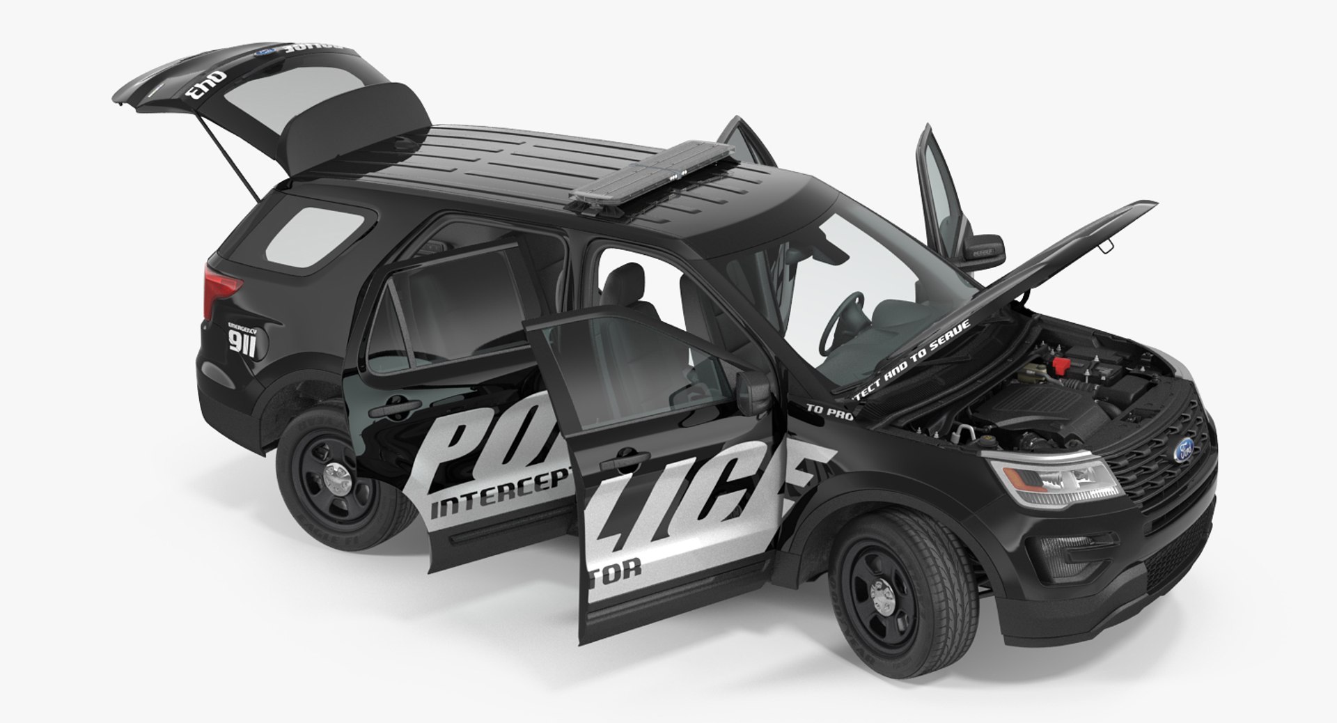 police interceptor unit 2016 3d model