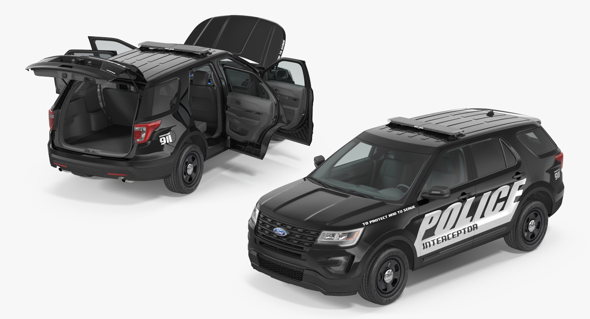 police interceptor unit 2016 3d model