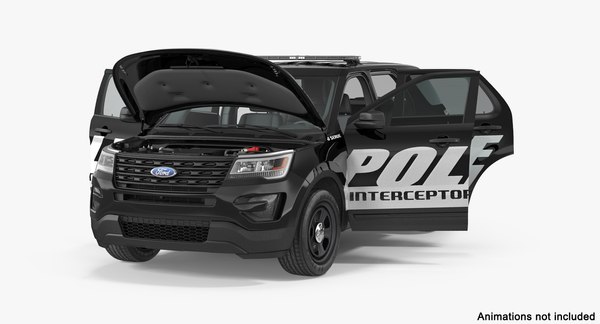police interceptor unit 2016 3d model