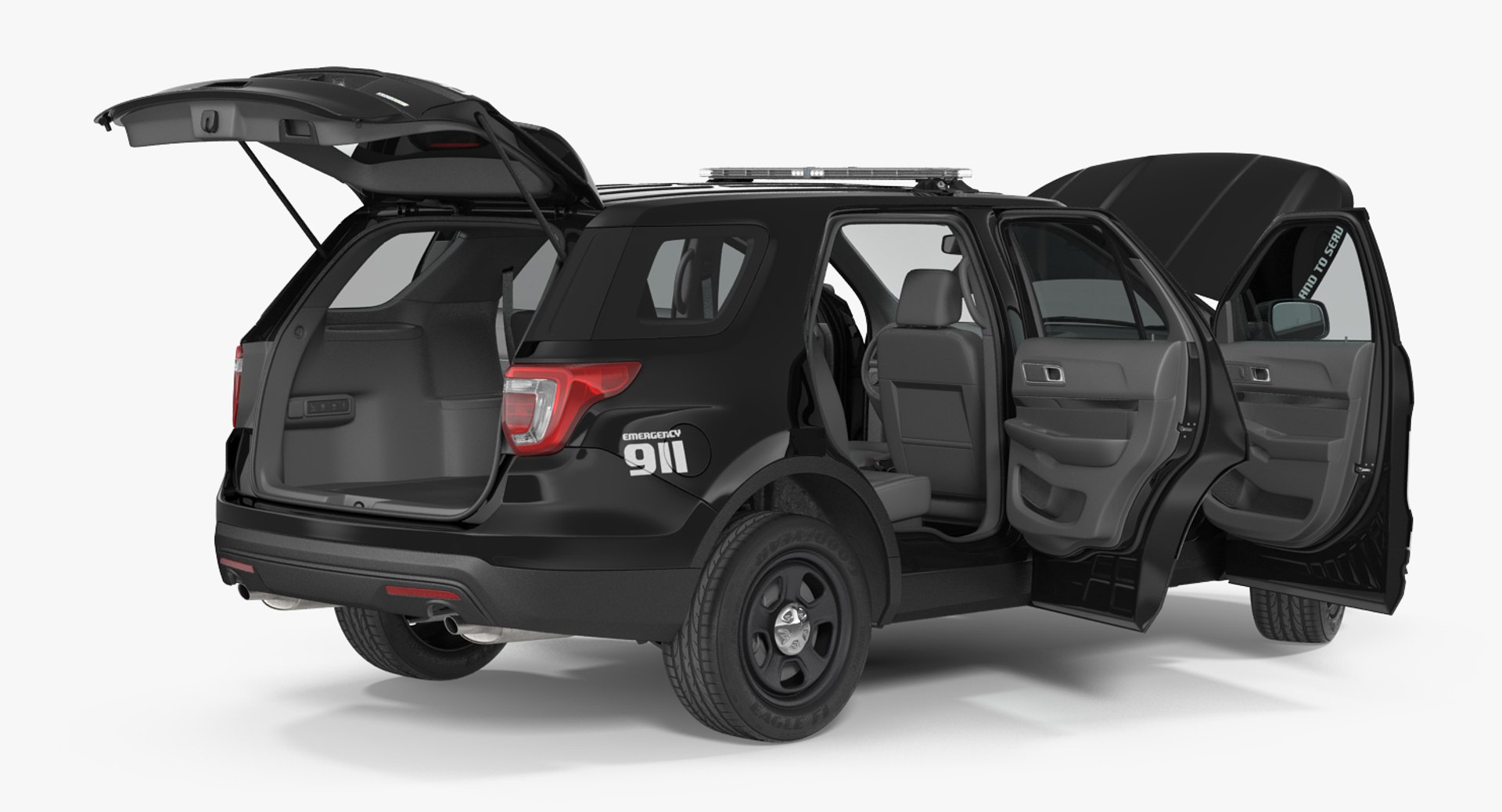 police interceptor unit 2016 3d model