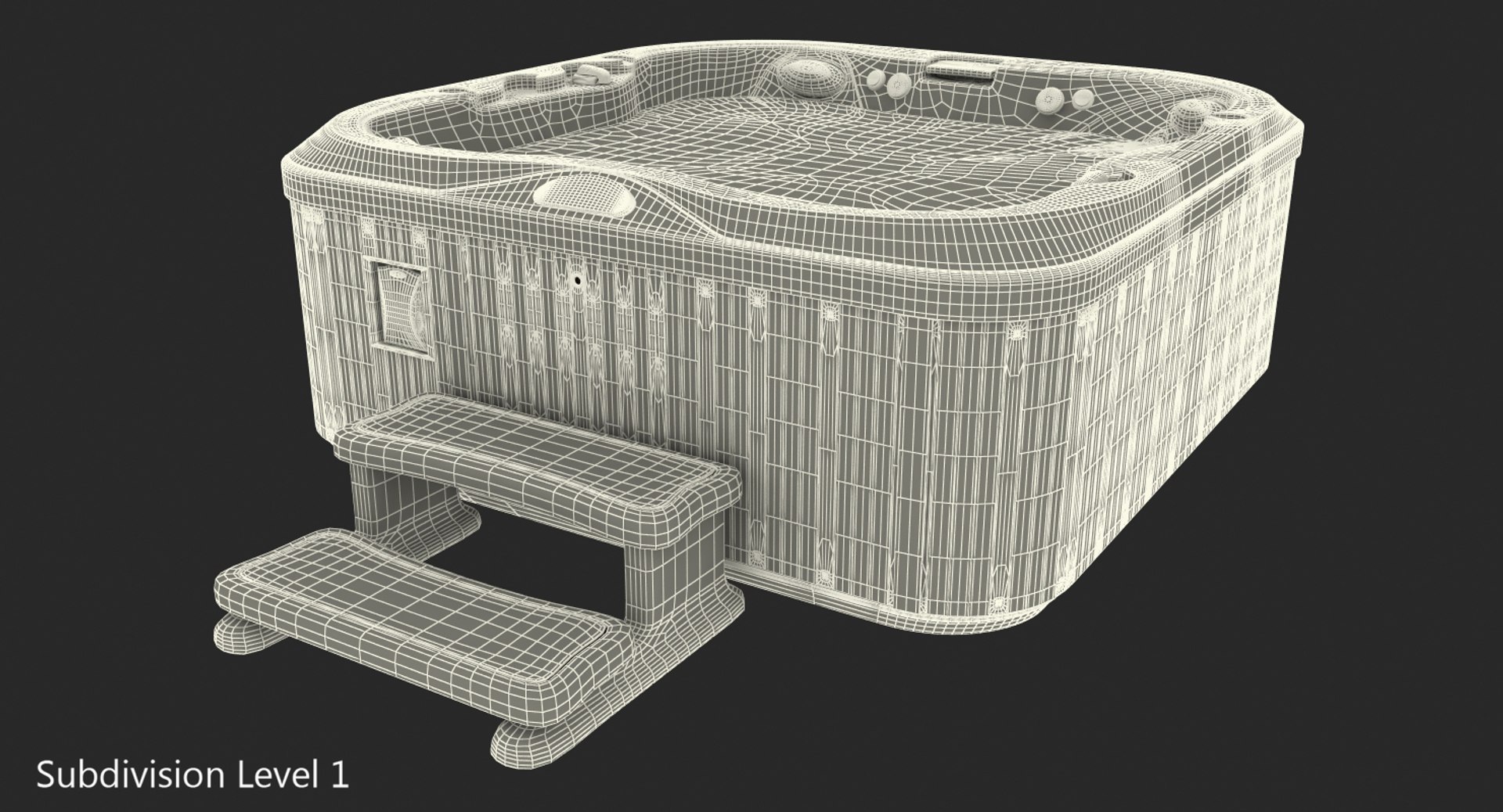 Jacuzzi j-335 person hot tub 3D model - TurboSquid 1434283