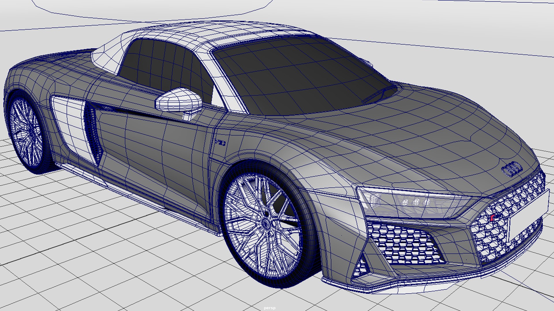 3D Audi R8 Spyder 2019 - TurboSquid 2097287