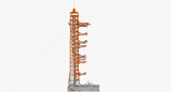 Apollo mobile launcher launched 3D model - TurboSquid 1332670