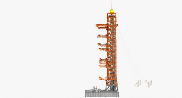 Apollo mobile launcher launched 3D model - TurboSquid 1332670