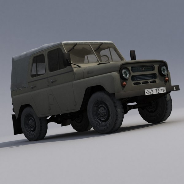 UAZ 군사 지프 3D 모델 - TurboSquid 532264