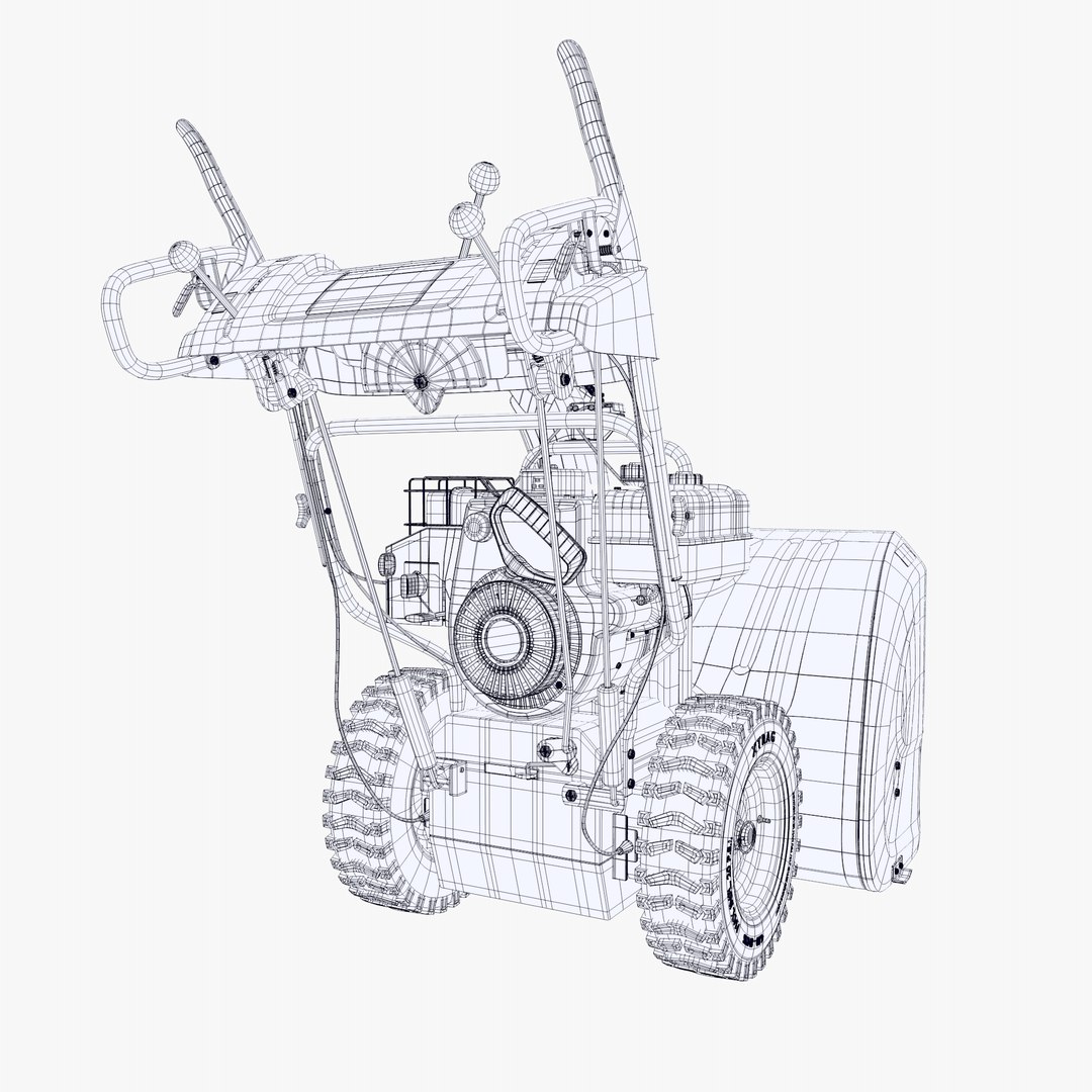 Snow Blower 3d Model