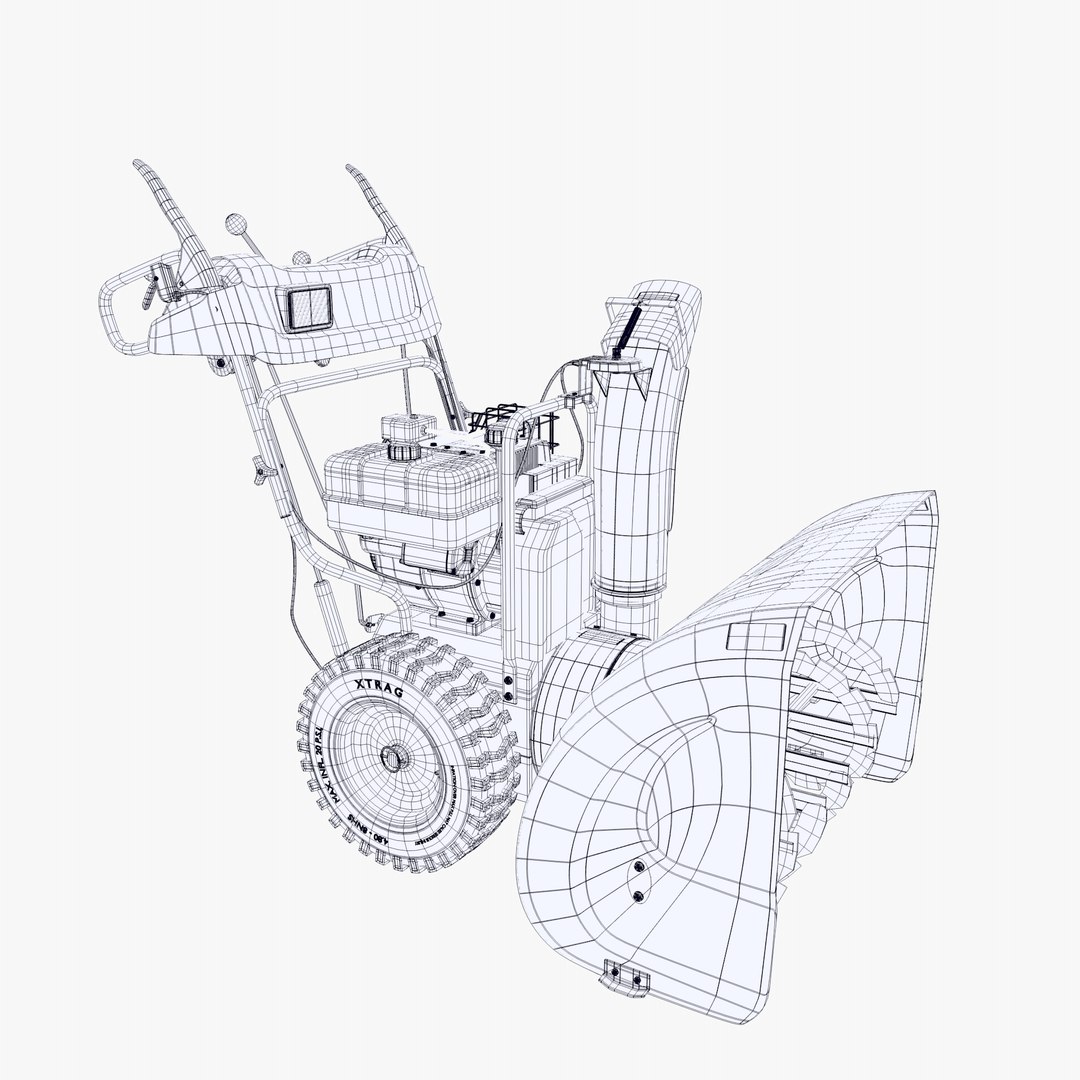 Snow Blower 3d Model