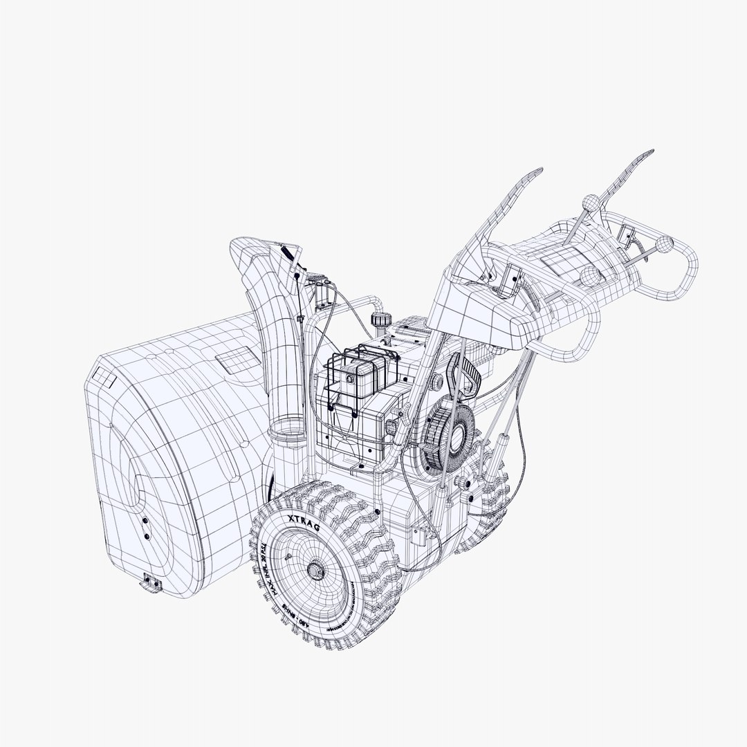 Snow Blower 3d Model