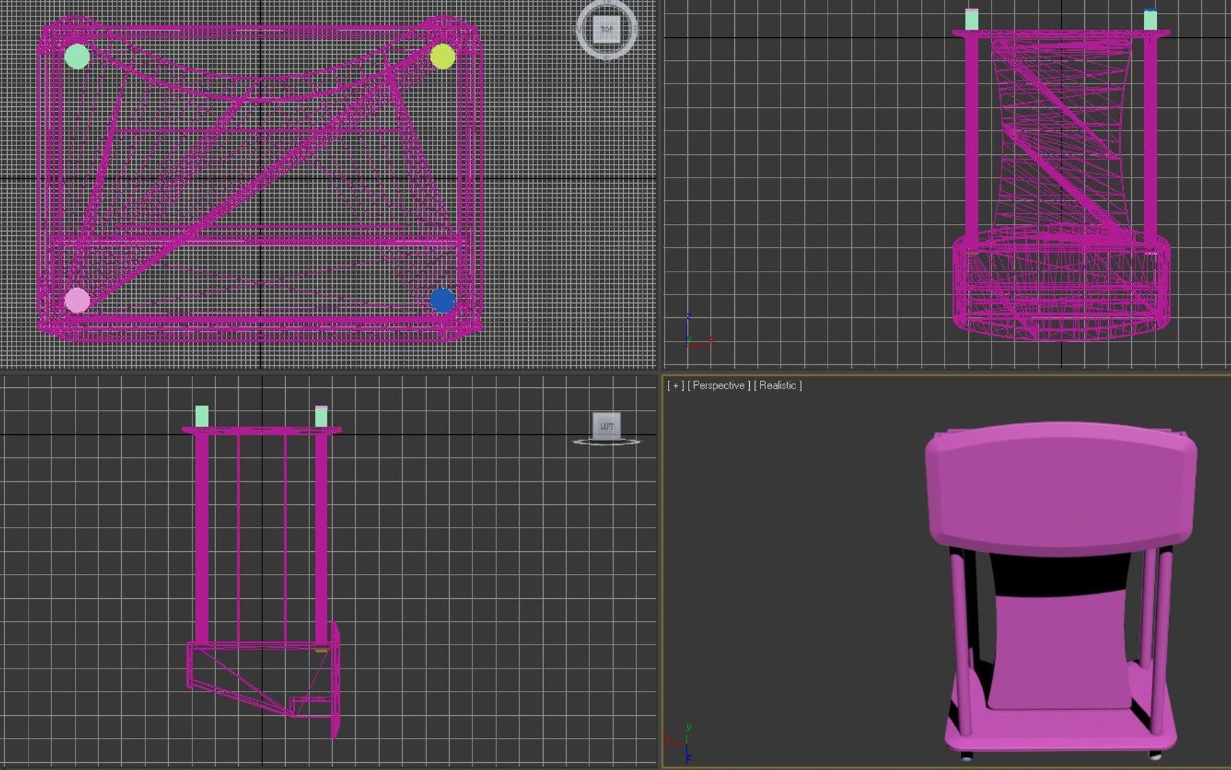 3d stand furniture office model