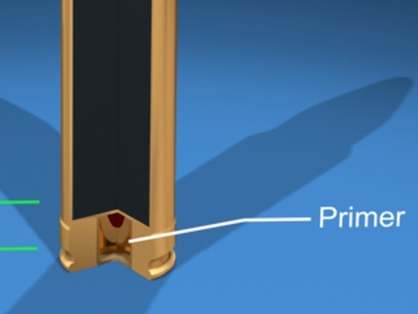 rifle cartridge cutaway 3d model