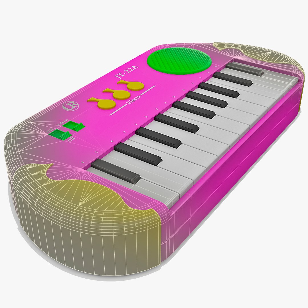 3ds max electronic toy keyboard